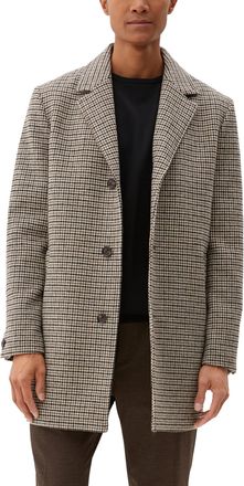 s.Oliver Herren 130.12.209.16.151.2115909 Mantel langarm, beige check 8E8279, XXL