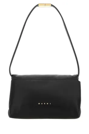 Marni Leather Shoulder Bag - Black