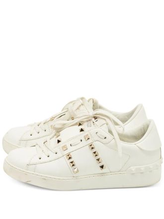 Valentino Garavani baskets en cuir - Blanc