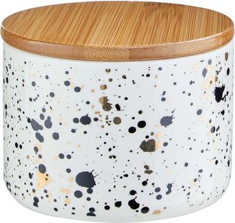 Butlers 4er Set Aufbewahrungsdose gesprenkelt 400 ml Bunt -Queen IT- Keramik Vorratsdose mit Deckel, Küche Dekoration | Organisation & Aufbewahrung von Lebens