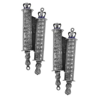 Angoily Metall Mezuzah Satz mit Schriftrolle Vintage Design Zinklegierung Religi&ouml;se T&uuml;rdekoration f&uuml;r Zuhause und B&uuml;ro J&uuml;disches Segenssymbol