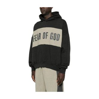 Fear of God Cropped Relaxed Paneled Hoodie - - Sweatshirts & Hoodies - Herren - Grau - M