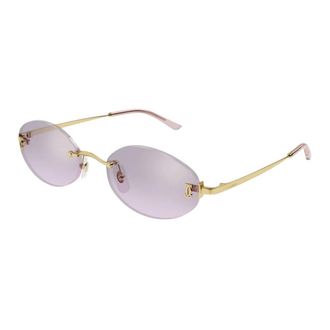 Cartier Ovale Sonnenbrille - - Accessories - Damen - Gelb - 55 MM