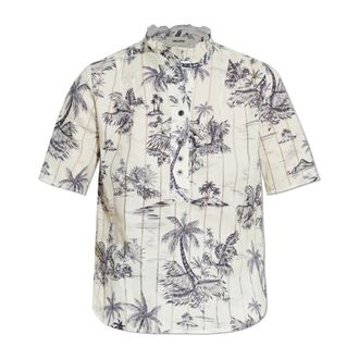 Zadig&Voltaire Top mit Print - - Blouses & Shirts - Damen - Beige - XS