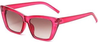 Generic Lunettes De Soleil Carr&eacute;es &Agrave; Monture Fine UV400 For Hommes Et Femmes, Id&eacute;ales For La Conduite, Les Vacances Et Le Shopping Photo.(Red)