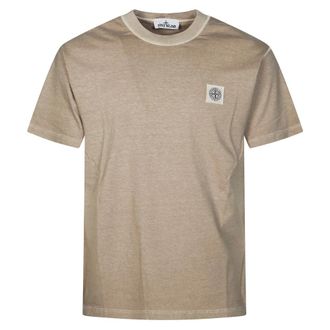 Stone Island Homme, Tops, Beige, Taille: M SS T-Shirt