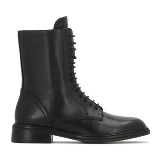 Kazar L&auml;ssige Lederstiefel - - Shoes - Damen - Schwarzk - 39 EU