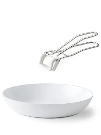 knIndustrie pot &agrave; p&acirc;tes en porcelaine - Blanc