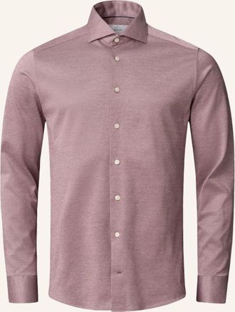 Eton Filo Di Scozia Jersey-Hemd Contemporary Fit rot