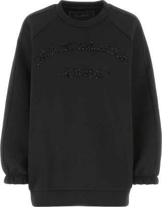 Max Mara Femme, Sweatshirts et sweats &agrave; capuche, Noir, Taille: 38 FR Felpa Bratto