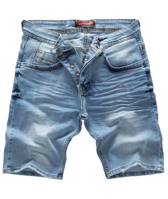 Rock Creek Herren Shorts Jeansshorts Denim Stretch Sommer Shorts Regular Slim [RC-2121 - Blue Vintage W30]