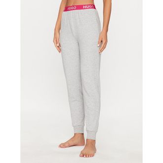HUGO BOSS Hugo Pyjamahose Sporty Logo 50490598 Grau Regular Fit