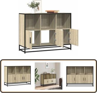 vidaXL Buffet chêne sonoma 100x35x76 cm bois dingénierie - Vidaxl