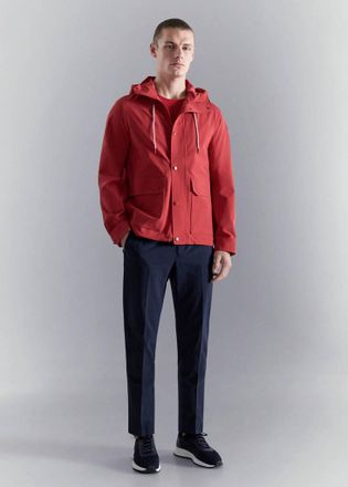 Mango Veste &agrave; capuche r&eacute;sistante &agrave; leau rouge - Homme - XXL - MANGO MAN
