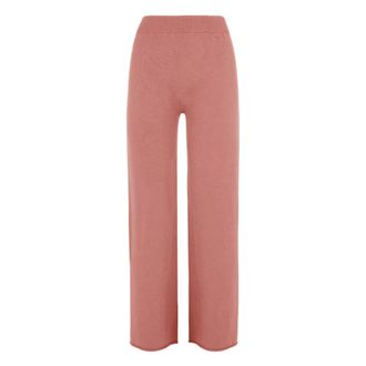 Bomboogie Femme, Pantalons, Rose, Taille: 40 FR Pantalon Tricot Jambe Droite Sans Couture