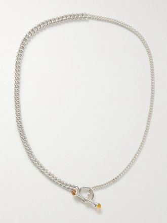Loren Stewart Scout Barbell Kette Aus Sterlingsilber Mit Citrinen