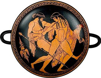 Generic God Zeus ergreift Ganymedes Kylix Homosexuelle Gay Love altgriechische Keramik