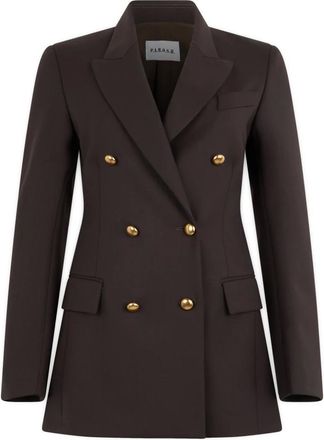 P.A.R.O.S.H. P.a.r.o.s.h., Femme, Vestes, Brun, Taille: 36 FR Liliux Jacket Double Breasted