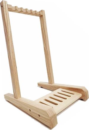 Generic Platzsparender Tennisschl&auml;gerst&auml;nder Aus Holz, Pr&auml;sentationsst&auml;nder for Tennis- Und Badmintonschl&auml;ger Zur Aufbewahrung In Heim- Sporthallen(Can hold 6