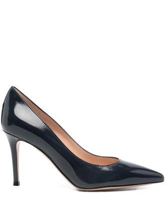 Gianvito Rossi escarpins en cuir de veau 85 mm - Bleu
