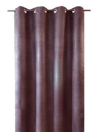 Bel Air Shade 0400057-0002 Vorhang mit Ösen, geprägte Kunstseide, gestreift, mit Saum 140 x 250 cm, Fig
