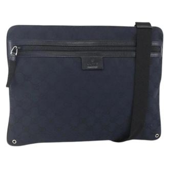 Gucci Pre-owned Canvas Umh&auml;ngetasche - - Pre-owned - Damen - Schwarzk - ONE SIZE
