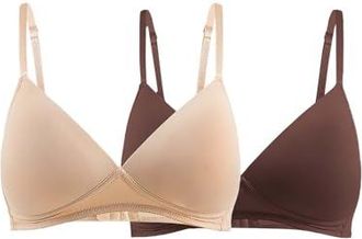 Generic Soutien-Gorge Triangle Inbarely pour Femme, sans Doublure, sans Couture, sans Armatures, Sexy, Confortable au Quotidien Soutient Gorge sans Armature S