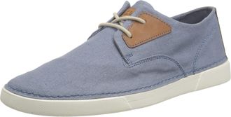 Clarks Herren Gereld Tie Sneaker, Blue Textile, 39.5 EU