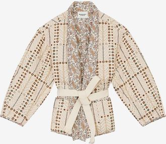 Isabel Marant Veste Chancel - Femme - &Eacute;cru - Taille T0 - Marant &Eacute;toile