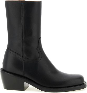 Dries Van Noten Homme, Chaussures, Noir, Taille: 42 EU Bottines en cuir