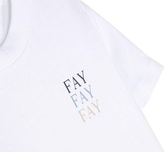 Fay 100% Cotton T-Shirt - White