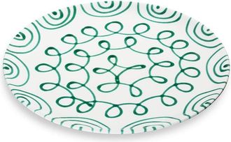 Gmundner Keramik Platzteller, Durchmesser: 32 cm, Grüngeflammt, handgemachte Keramik aus Österreich