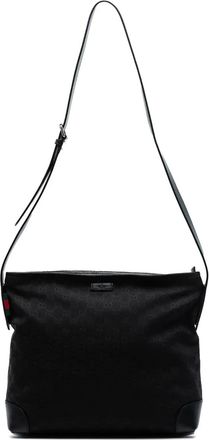Gucci sac à bandoulière en toile GG Web (2016-2025) - Noir