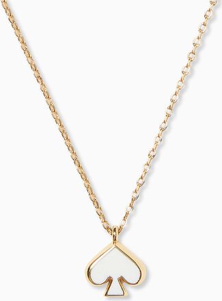 Kate Spade New York Kate Spade Everyday Spade Mini-Anh&auml;nger Aus Emaille f&uuml;r Frauen in Wei&szlig; | Emaille