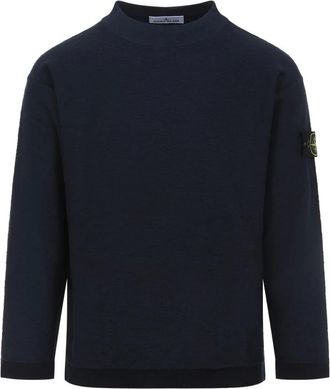 Stone Island Homme, Pulls, Bleu, Taille: XL Pull en coton