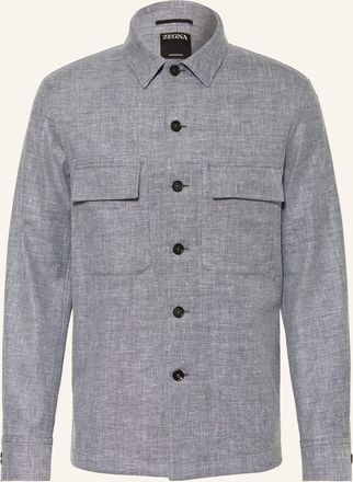Ermenegildo Zegna Zegna Overjacket Mit Leinen blau