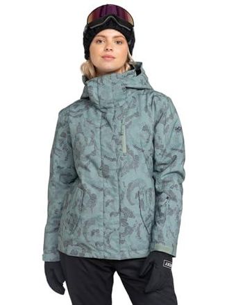 Roxy Jetty JK Jacket, Lily Pad Sketch Book, XL Womens