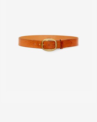 Isabel Marant Ceinture Dara En Cuir - Femme - Cognac - Taille70 - Isabel Marant