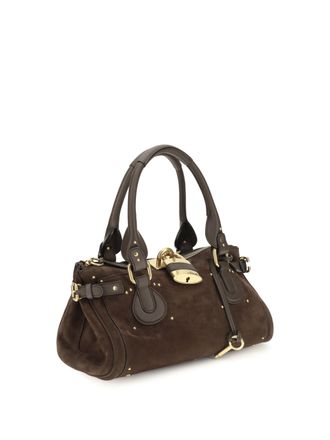 Chlo&eacute; Paddington Suede Shoulder Bag - Brown