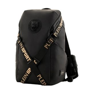 Plein Sport Alpha Oro Rucksack mit Smartphone-Fach - - Sport - Herren - Schwarzk - ONE SIZE