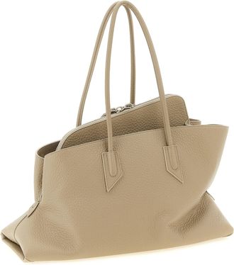 The Attico Womens Beige Bovine Leather Shoulder Bag