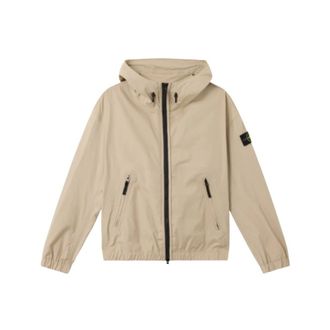 Stone Island Supima Baumwoll Kapuzenjacke - - Jackets - Herren - Beige - XL