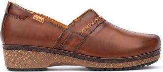 Pikolinos Flache Schuhe in Leder Granada f&uuml;r Frauen Farbe Cuero