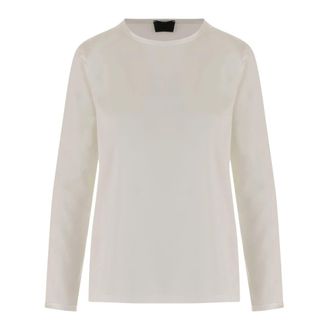F.it Stretch Seidenpullover - - Tops - Damen - Wei&szlig; - XL