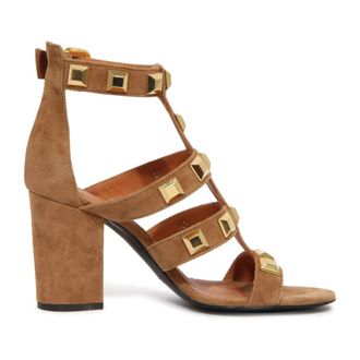 Via Roma 15 Wildledersandale - - Shoes - Damen - Braun - 38 EU