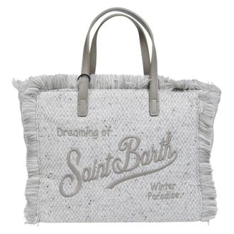 MC2 Saint Barth Sac &agrave; main Colette en laine avec bandouli&egrave;re - Femme - Sacs - Gris - Taille: ONE Size