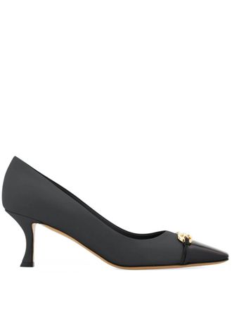 Ferragamo escarpins à plaque Gancini 60 mm - Noir