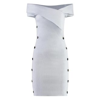Philosophy di Lorenzo Serafini Minikleid mit Zierkn&ouml;pfen - - Dresses - Damen - Grau - M
