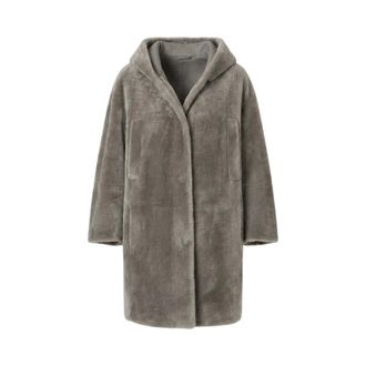 PESERICO Faux Fur & Shearling Vestes - Femme - Vestes - Gris - Taille: 40 FR