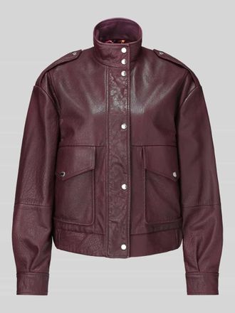 Boss Orange by Hugo Boss Lederjacke mit Stehkragen Modell C_Sabea1